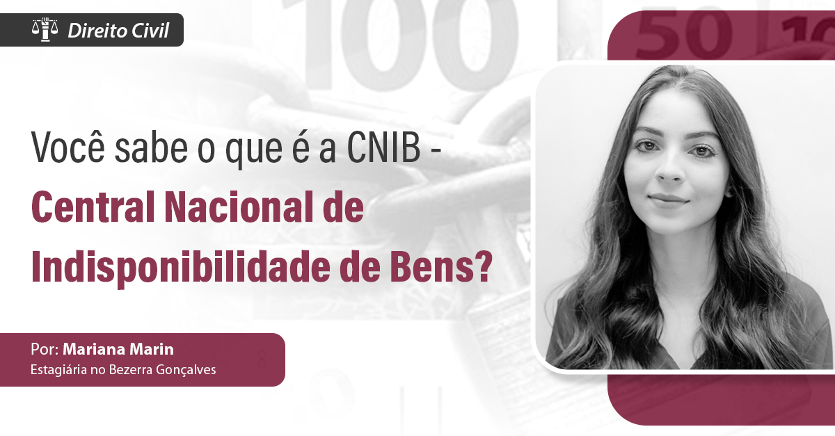 Você sabe o que é a CNIB - Central Nacional de Indisponibilidade de ...
